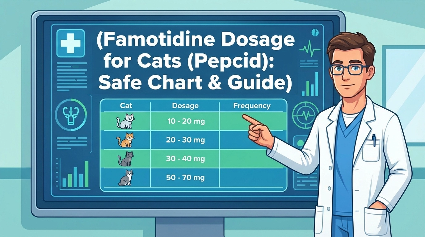 Famotidine Dosage For Cats (Pepcid): Safe Chart & Guide